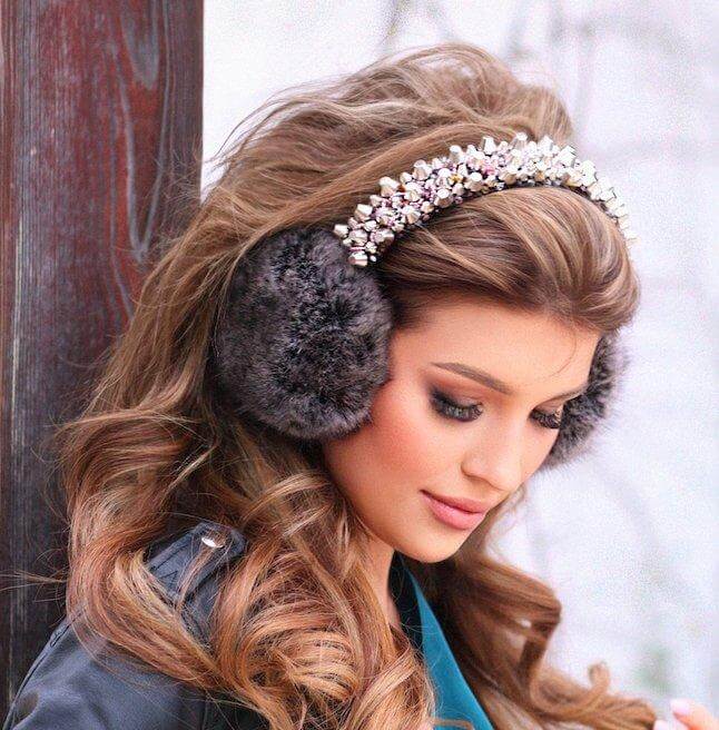 GlamRock Victoria Dusty pink - Ear muffs – LaVashka